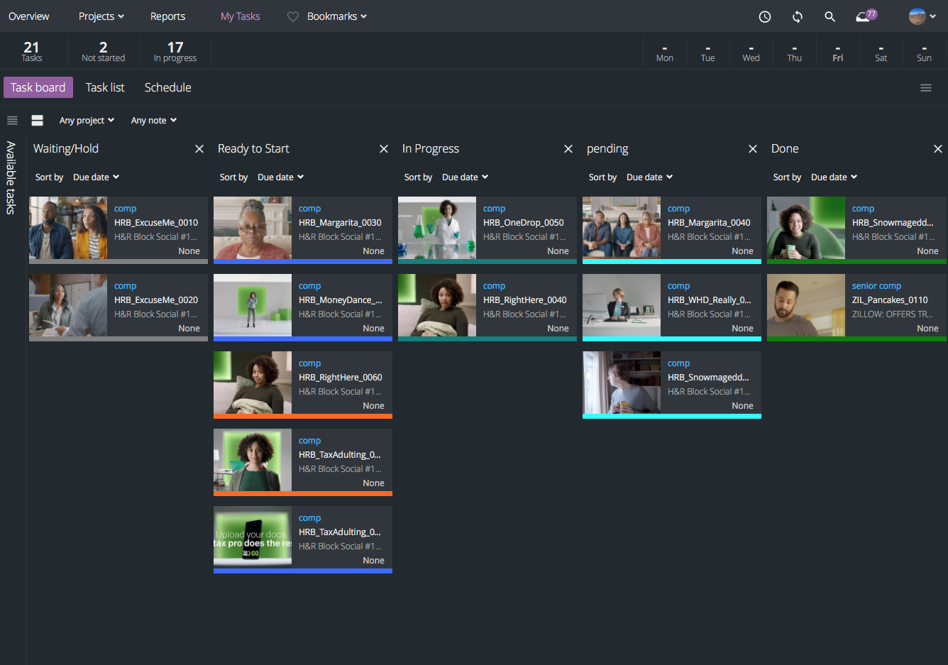 Use case – VFX and post-production - ftrack