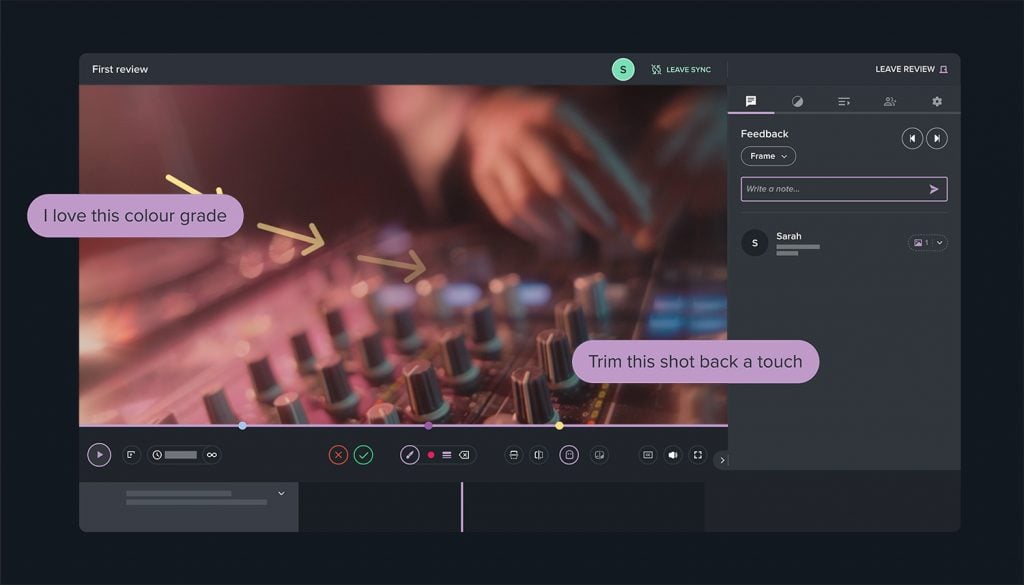 ftrack Review | Draw on video in real-time sync | ftrack