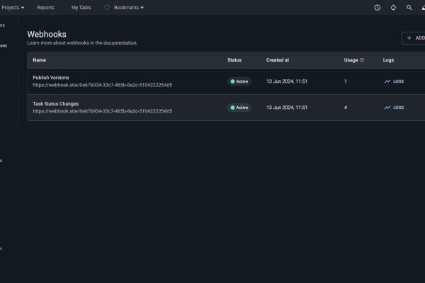 The new webhooks UI, external URL linking, and more - ftrack
