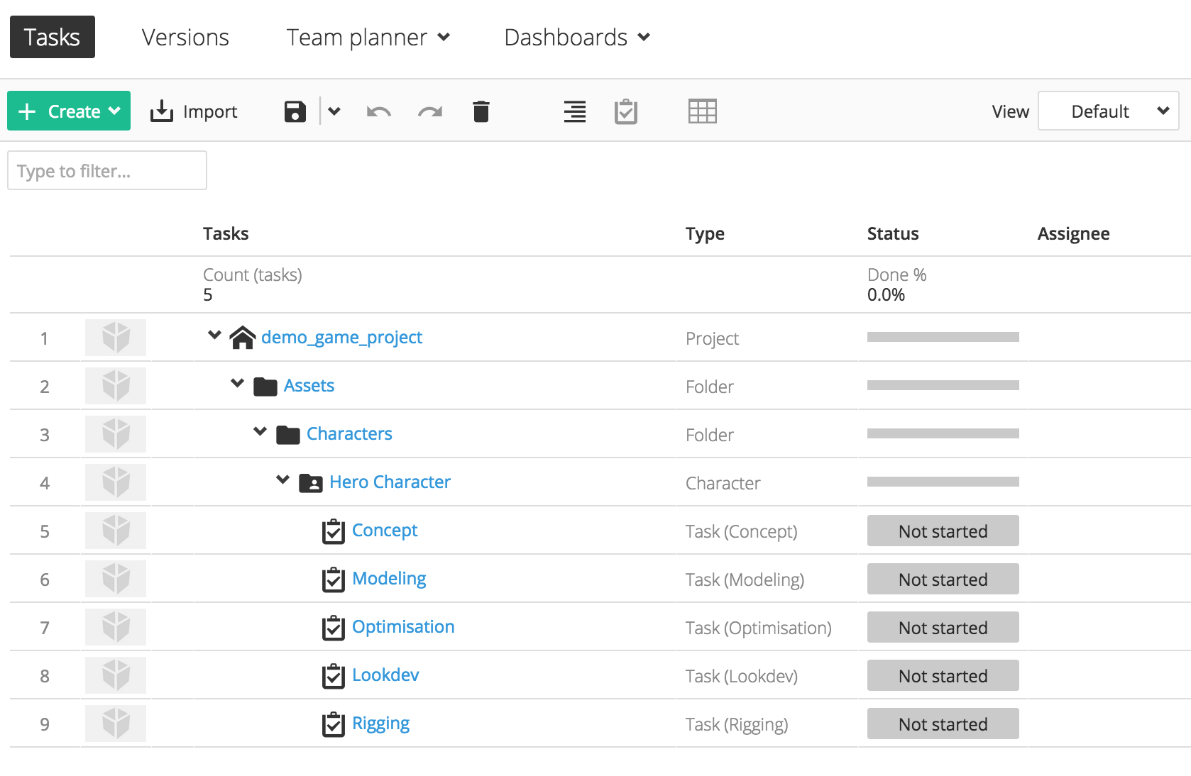 Workflows - Create and customise tasks to your project - ftrack